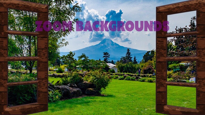 Out of My Window Zoom Backgrounds - Etsy