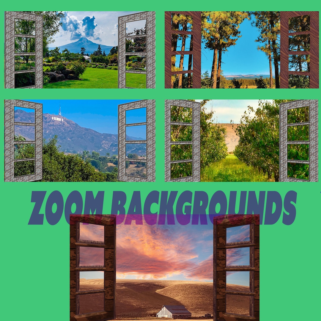 Looking Out of My Window Zoom Backgrounds - Etsy
