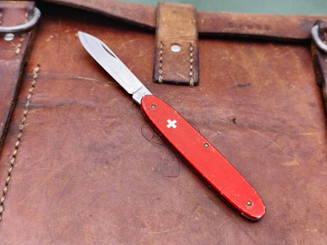 Vintage Elinox Victorinox Solo Alox 84 Mm Slim Model Retired Swiss Army ...