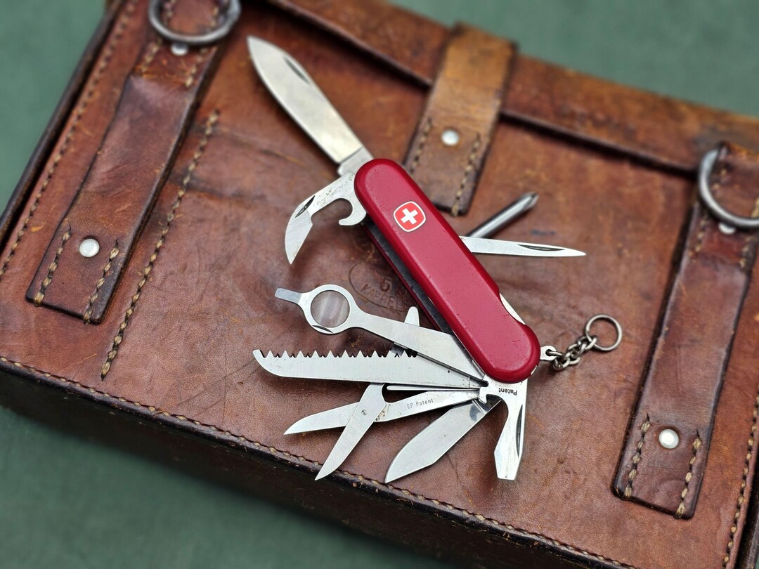 Wenger Deluxe Backpacker Vintage Retired Swiss Army Tool 85 Mm Model - Etsy