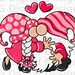 Valentine Heart Shaped, Valentine Gnomes PNG, Valentine Love, Valentine ...