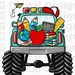 School Truck for Boys PNG Back to School PNG Monster Truck - Etsy
