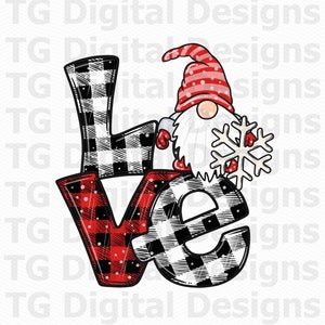 Christmas Sublimation Design, Christmas Gnome PNG, Winter PNG, Buffalo ...