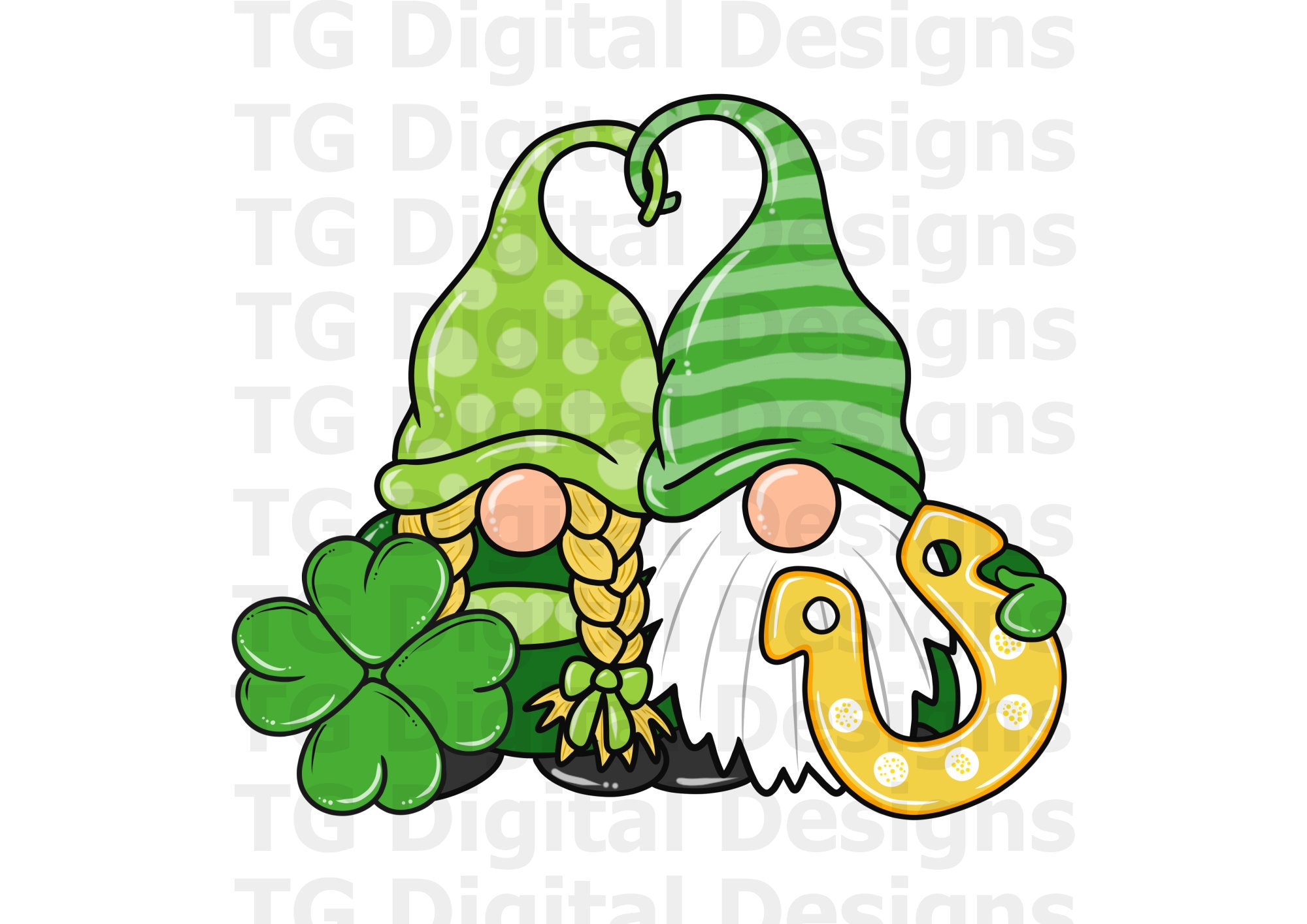St Patricks Day Gnome PNG File Gnomes Lucky Shamrock Clover - Etsy Norway