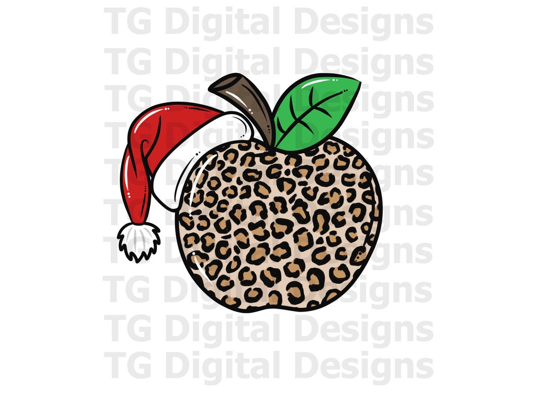 Christmas PNG, Christmas Teacher PNG, Apple PNG, Apple Teacher, Apple ...