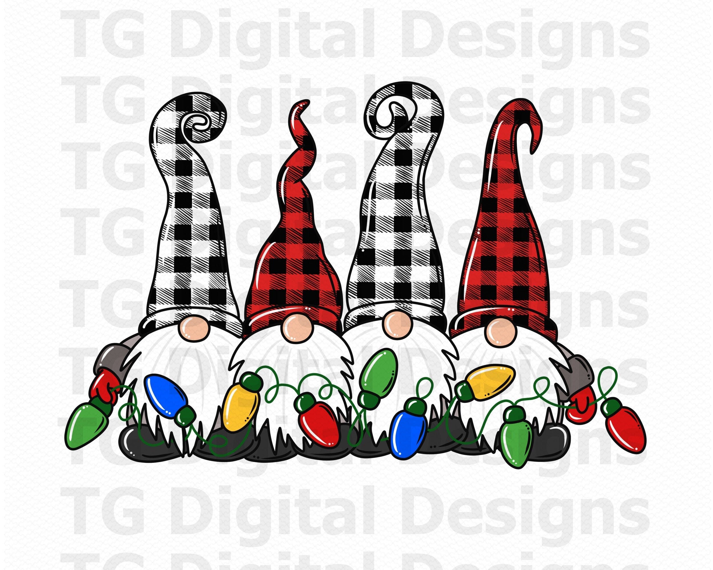 Christmas Gnomes PNG, Christmas Lights, Christmas PNG, Buffalo Gnomes ...