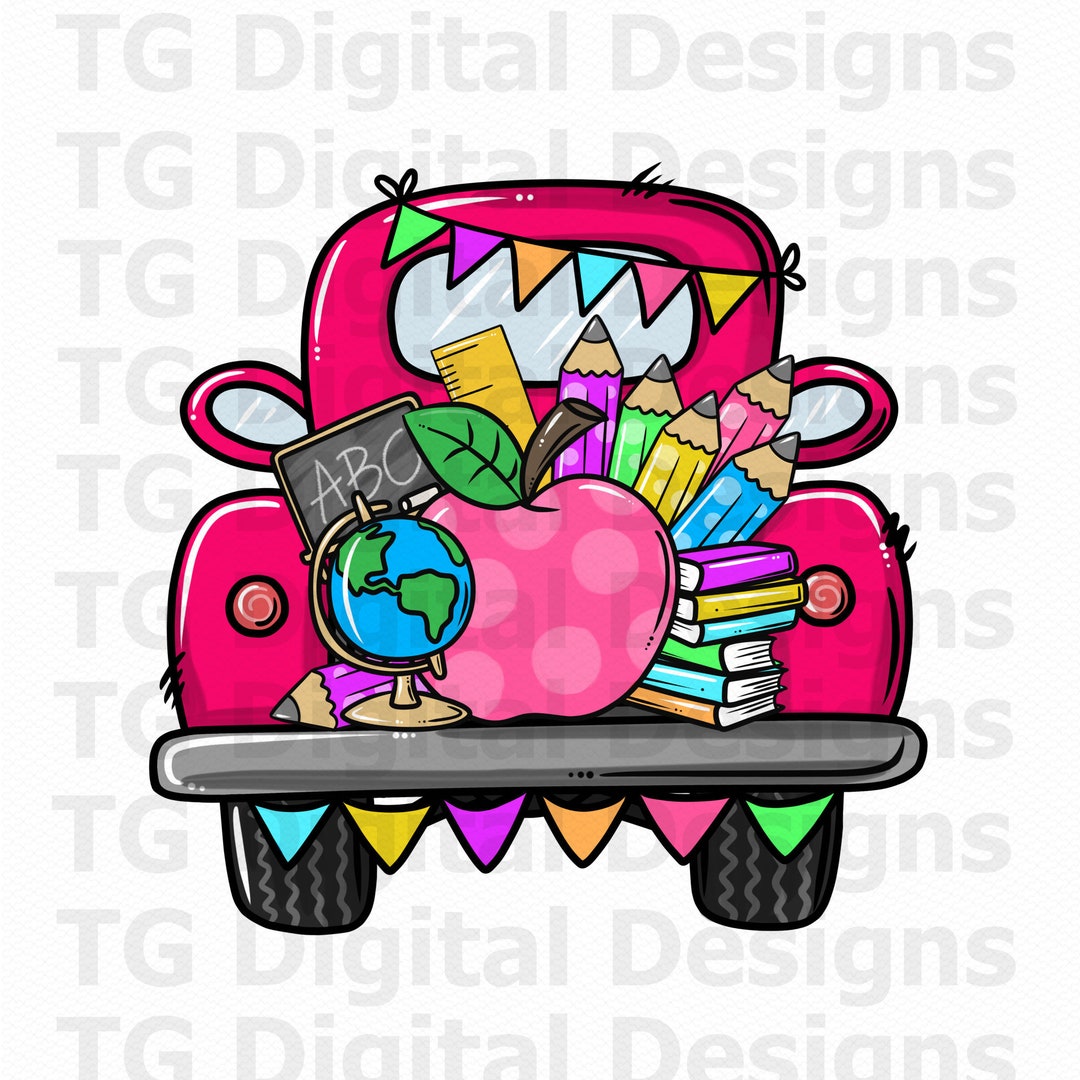 School PNG, Back to School, School Truck PNG, Teacher Clipart, School ...