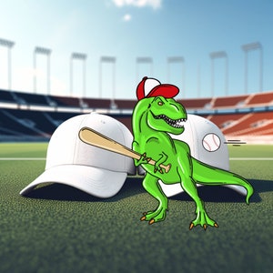 Baseball PNG, Baseball Dinosaur, Baseball Sublimation Design, Dinosaur ...