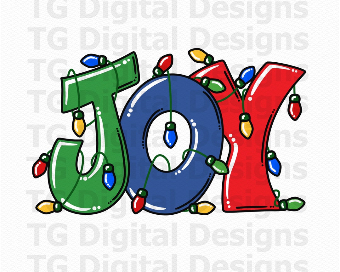 Christmas Joy PNG, Christmas Lights PNG, Christmas Joy Shirt Design ...