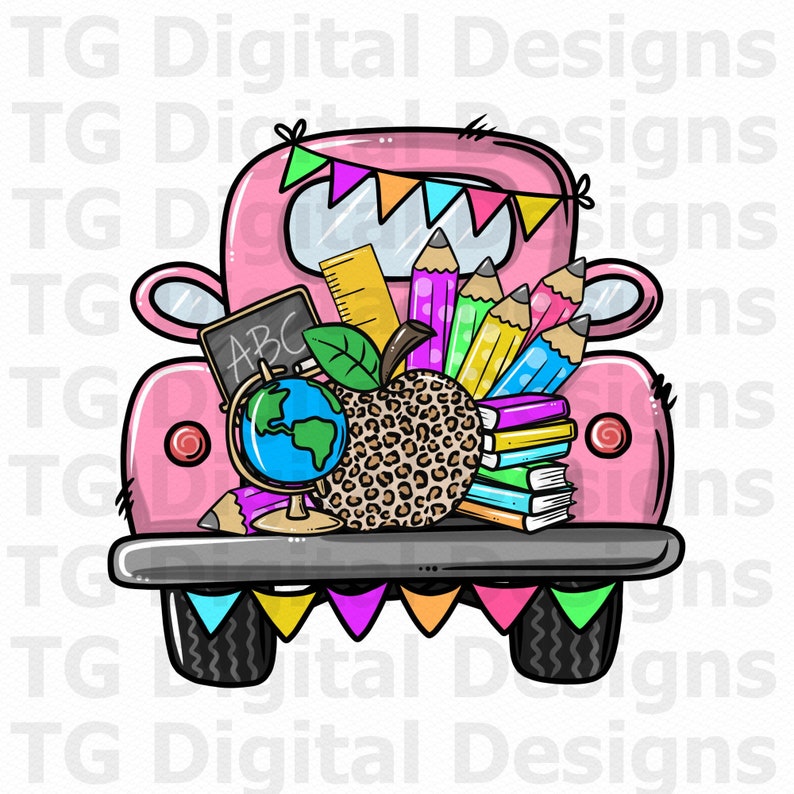 School PNG Teacher Clipart Back to School PNG School Truck - Etsy