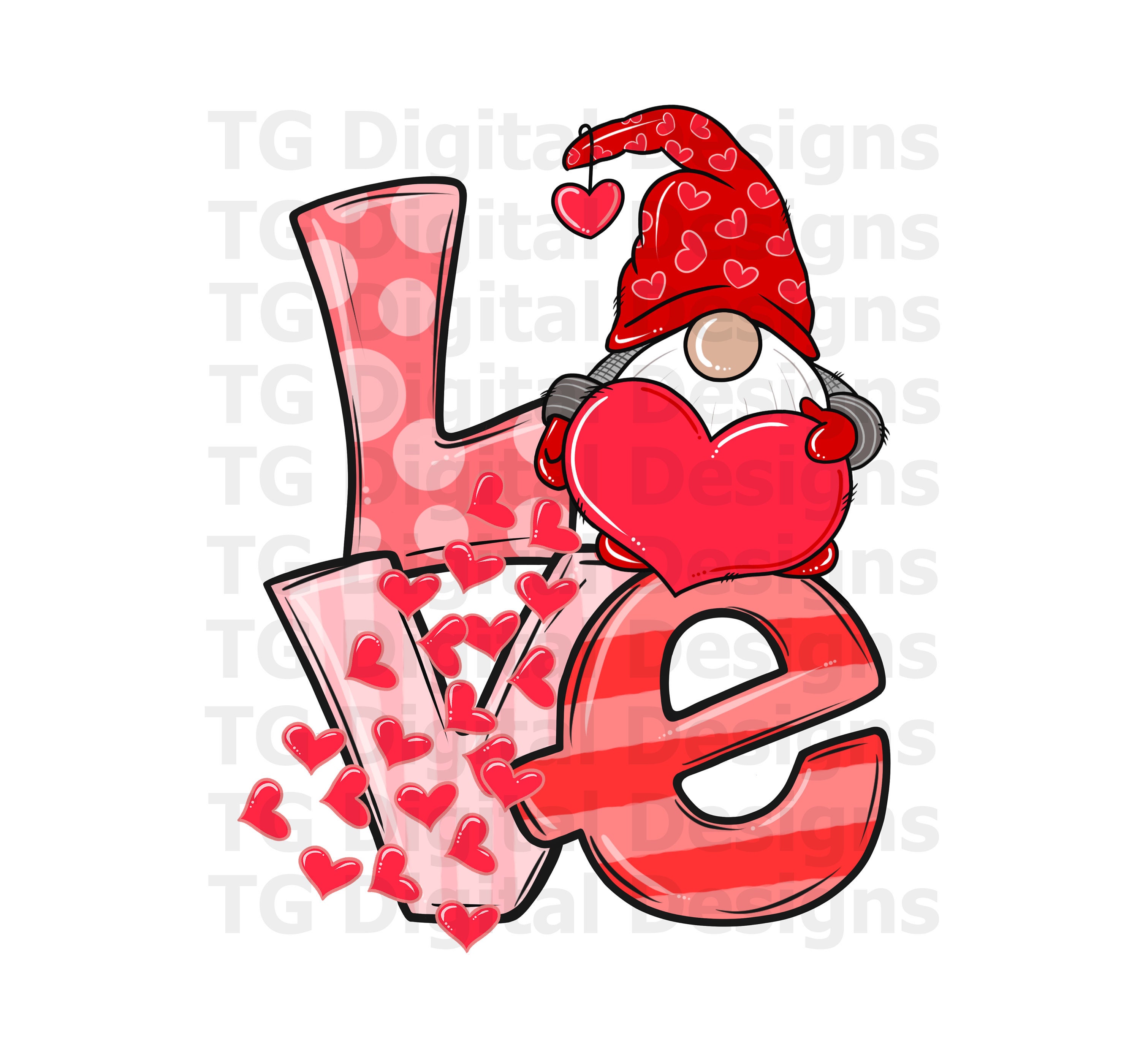 Valentine PNG for Sublimation Printable Valentine Love Clipart - Etsy