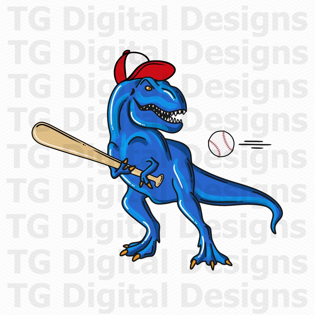 Baseball Dinosaur PNG, Patriotic Baseball PNG, Baseball Sublimation ...