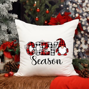 Cozy Season PNG, Gnome PNG, Christmas Design, Buffalo Plaid, Winter PNG ...