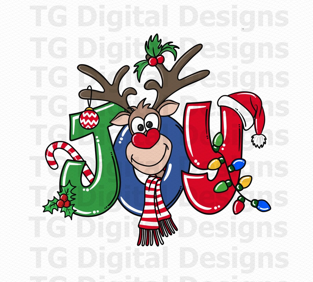 Christmas PNG, Christmas Joy PNG, Christmas Reindeer, Christmas Lights ...