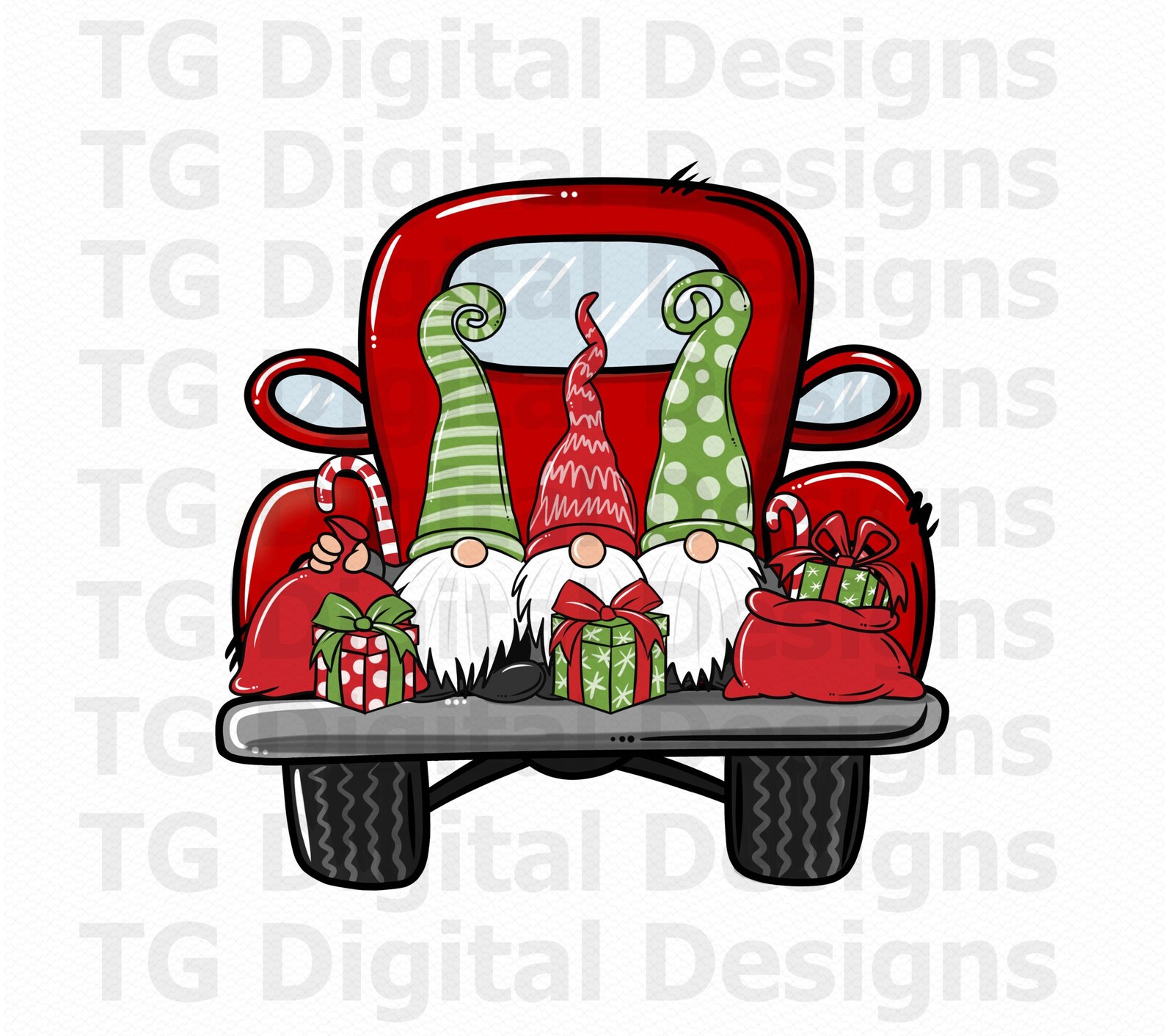 Christmas PNG, Christmas Truck PNG, Christmas Gnomes PNG, Christmas ...