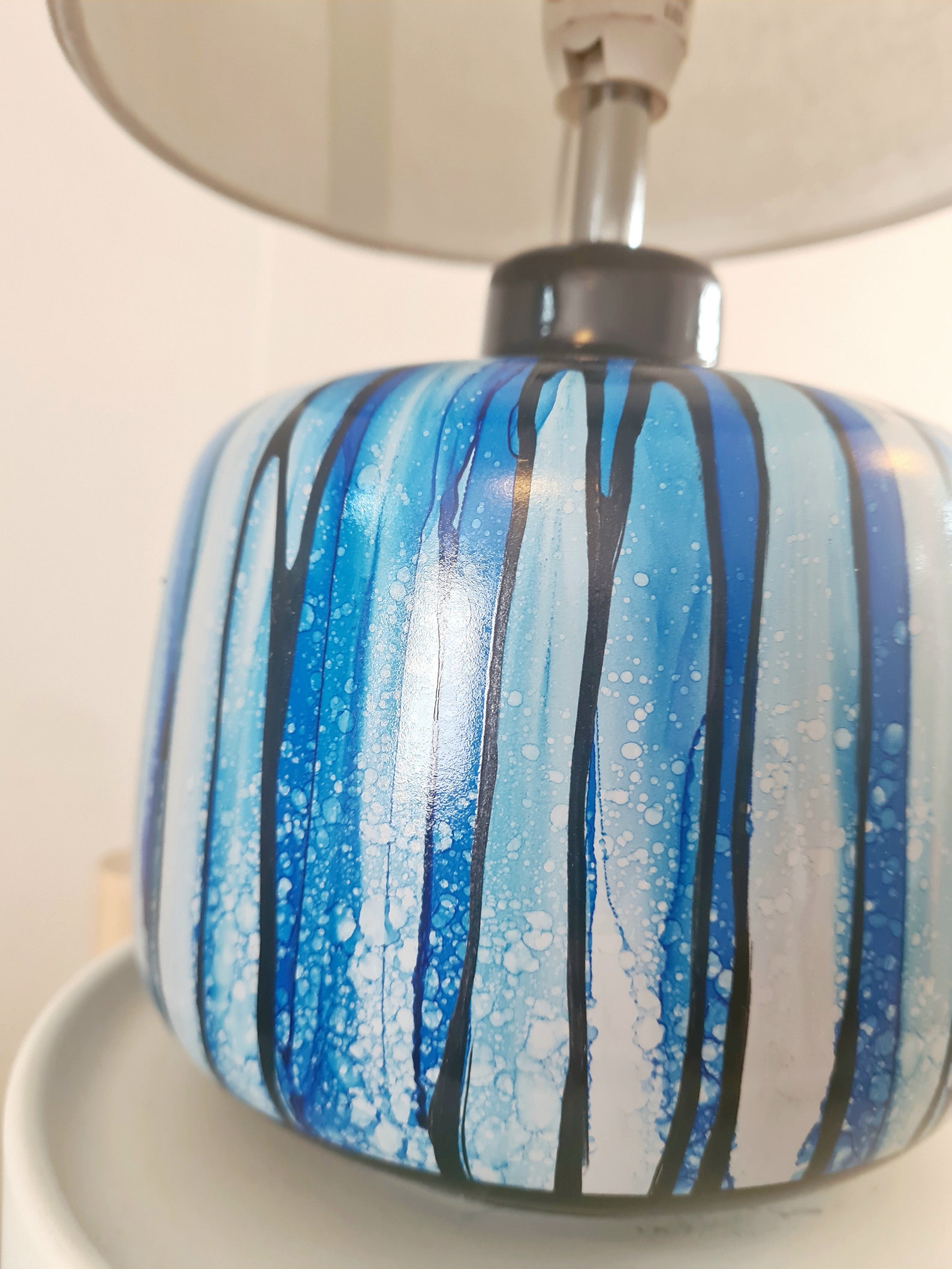 Hand Painted Table Lamp Ceramic Table Lamp Home Décor - Etsy