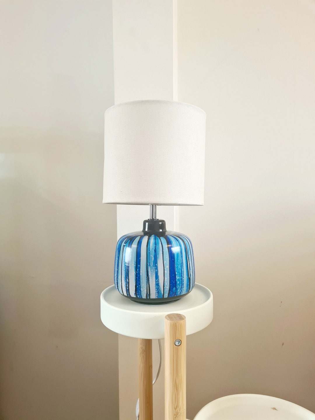 Hand Painted Table Lamp Ceramic Table Lamp Home Décor - Etsy