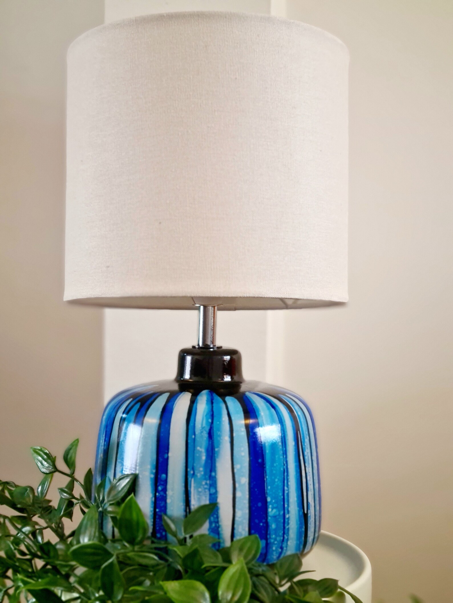 Hand Painted Table Lamp Ceramic Table Lamp Home Décor | Etsy