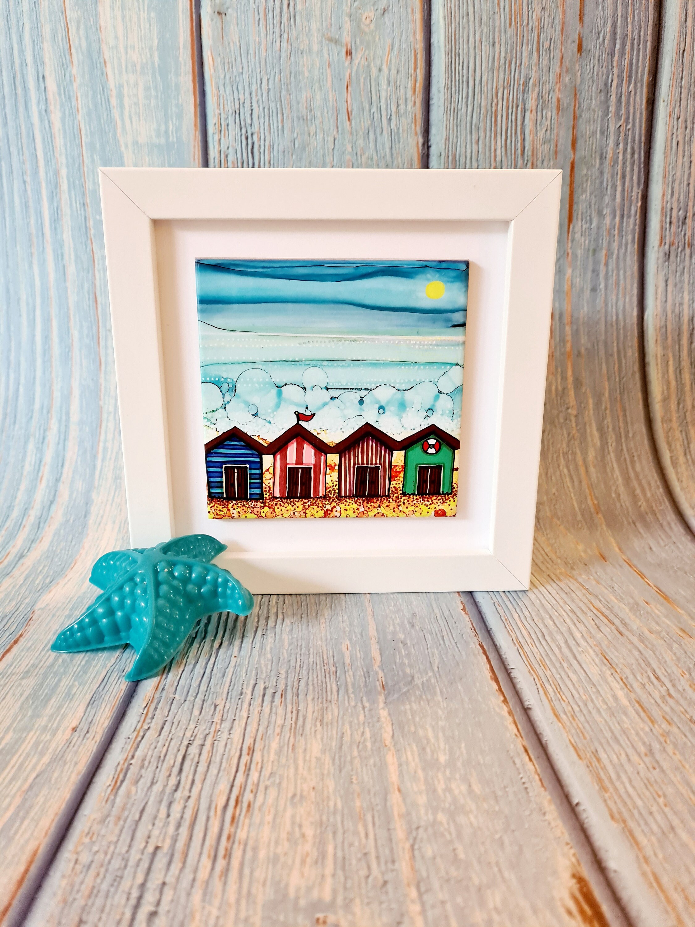 Ceramic Wall Art Mini Tile Framed Arthousewarmingbirthday - Etsy