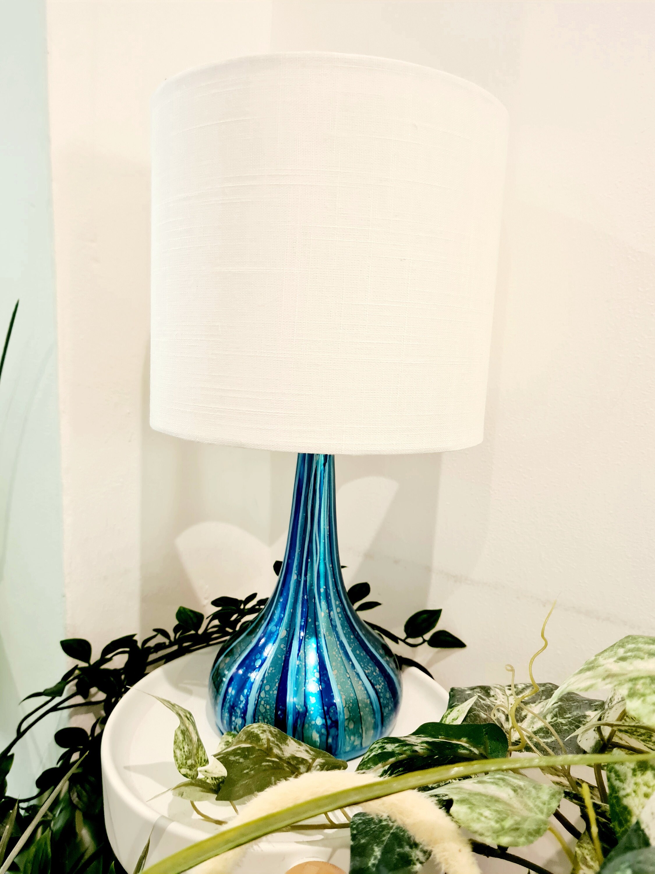 Hand Painted Touch Lamp Touch Table Lamp Home Decor - Etsy UK