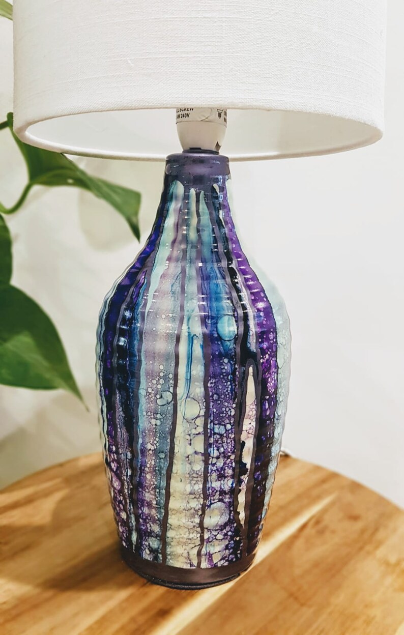 Hand Painted Table Lamp Ceramic Table Lamp Home Décor | Etsy