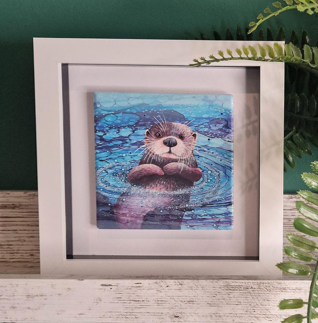 Otter Wall Art Mini Wall Art Housewarming Birthday Gift Otter Lover ...