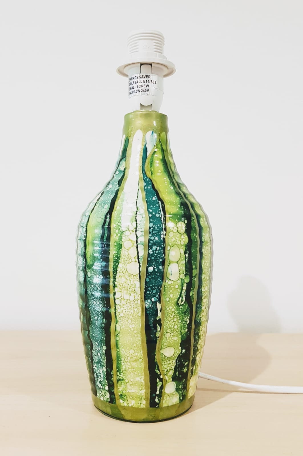 Hand Painted Ceramic Table Lamp Home Decor Housewarming - Etsy