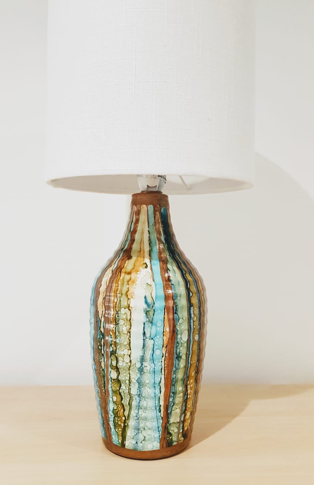 Hand Painted Table Lamp Ceramic Table Lamp Home Décor - Etsy UK