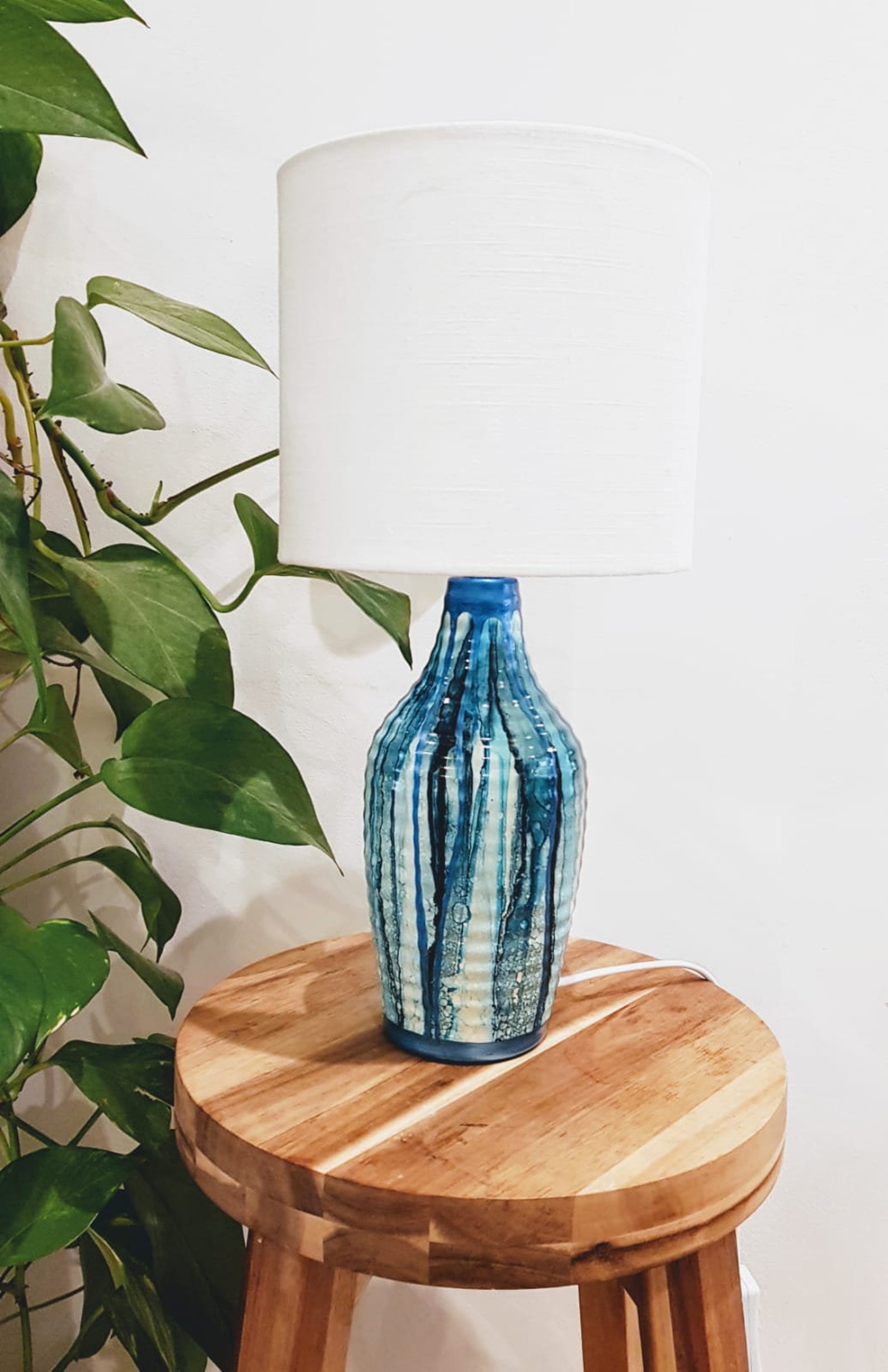 Hand Painted Table Lamp Ceramic Table Lamp Home Décor | Etsy