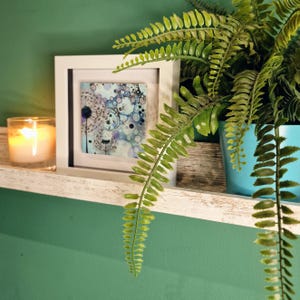 Dandelion Ceramic Wall Art Mini Tile Framed Art Housewarming Birthday ...