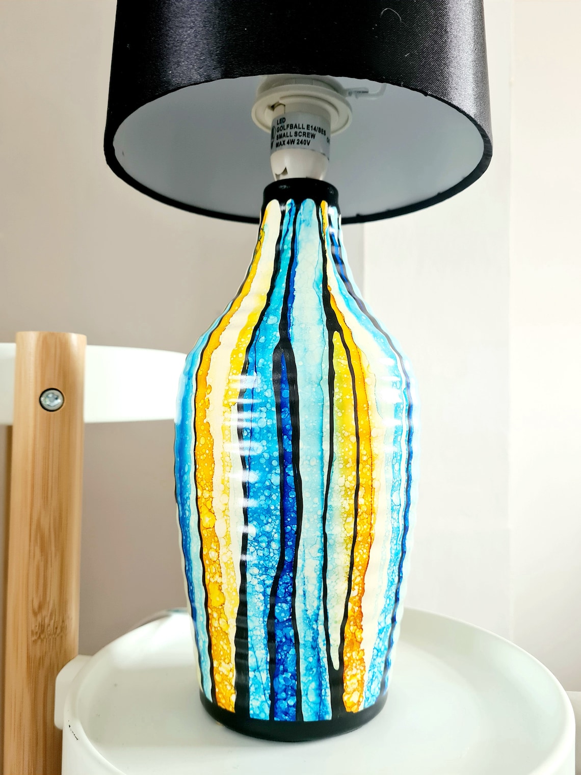 Hand Painted Table Lamp Ceramic Table Lamp Home Décor | Etsy