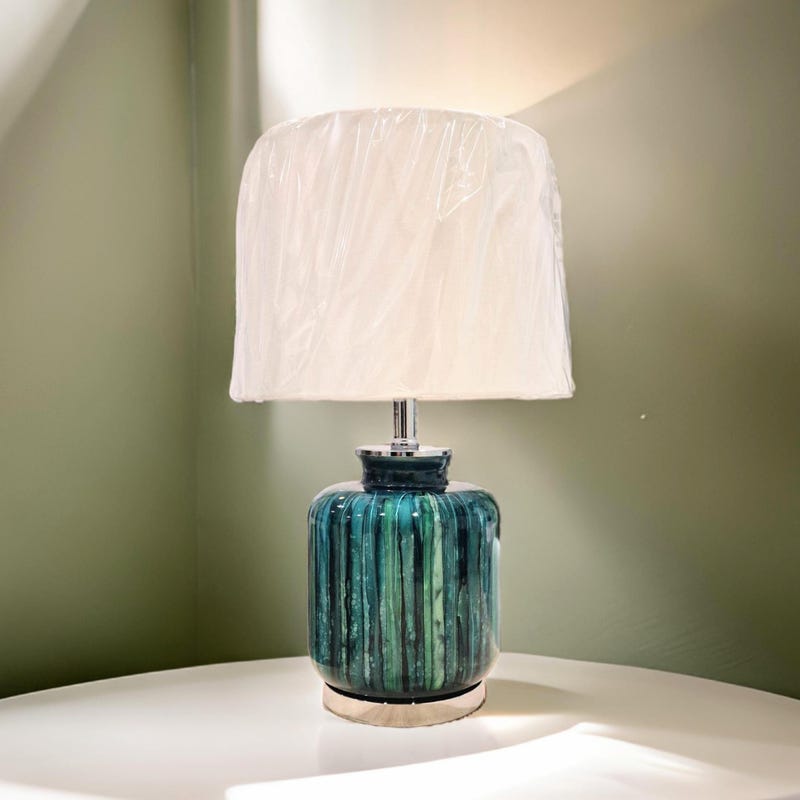 Large Grey Table Lamps - Etsy