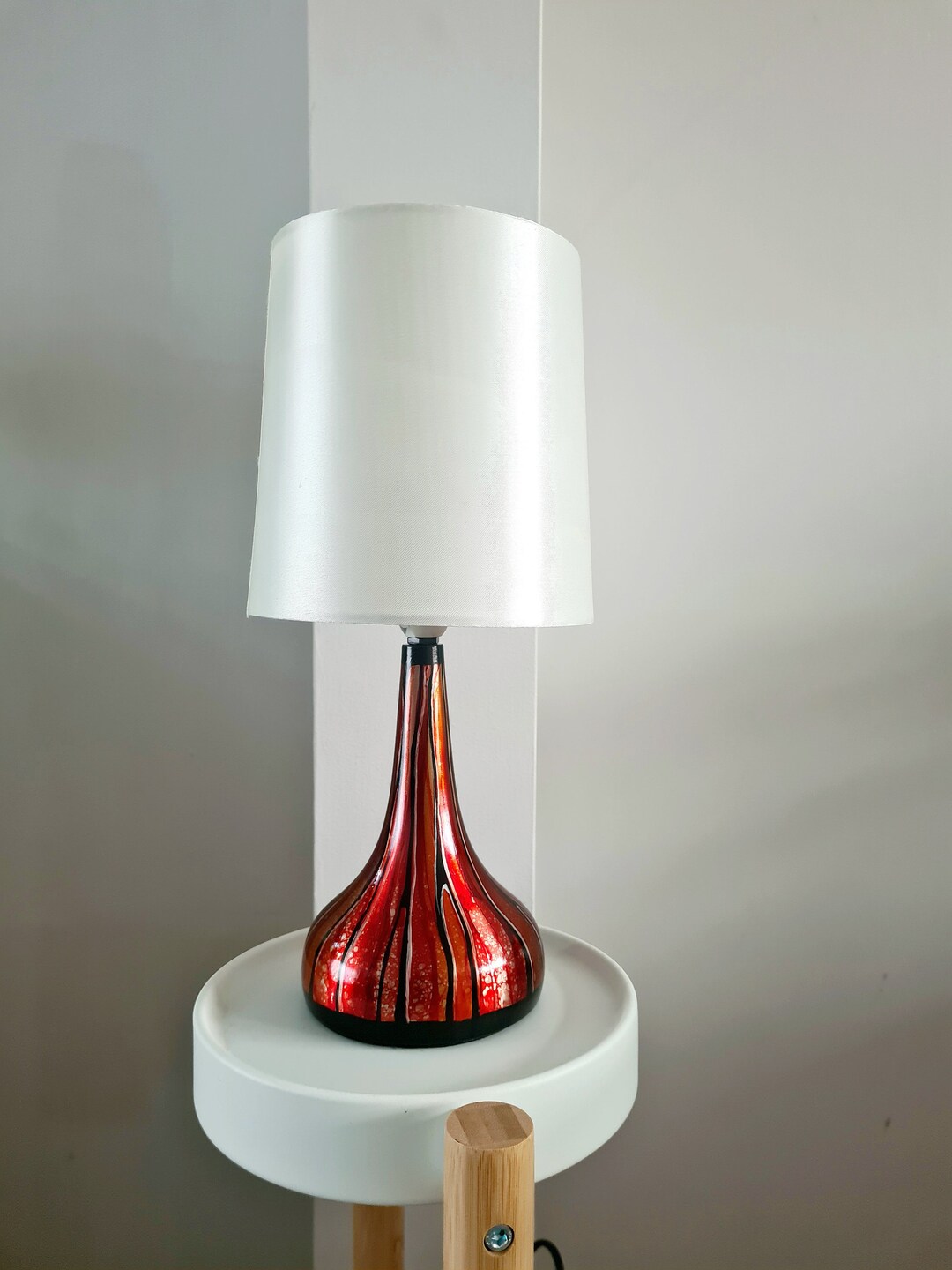 Hand Painted Touch Lamp Touch Sensitive Lamp, Home Decor, Housewarming ...