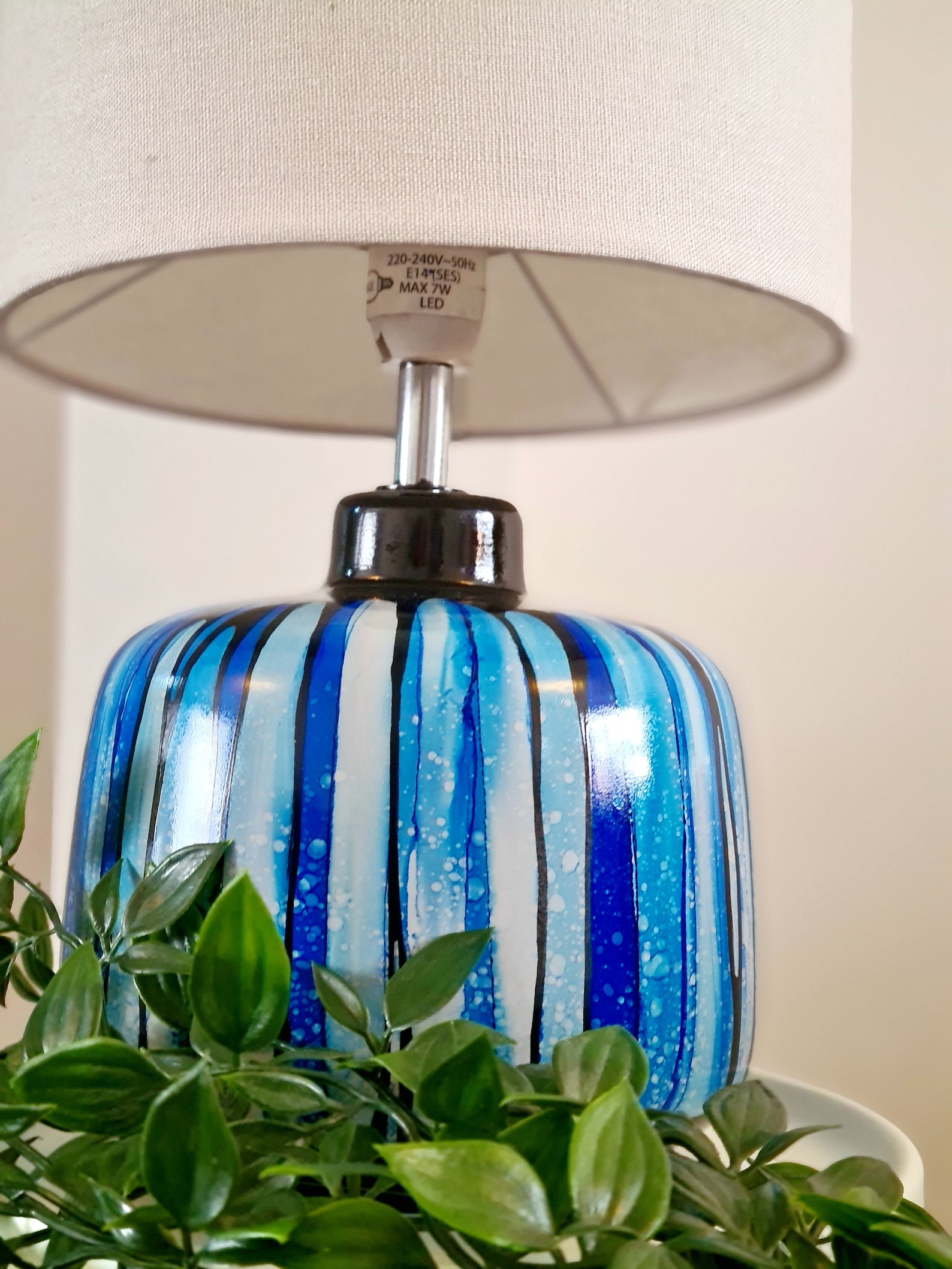 Hand Painted Table Lamp Ceramic Table Lamp Home Décor | Etsy