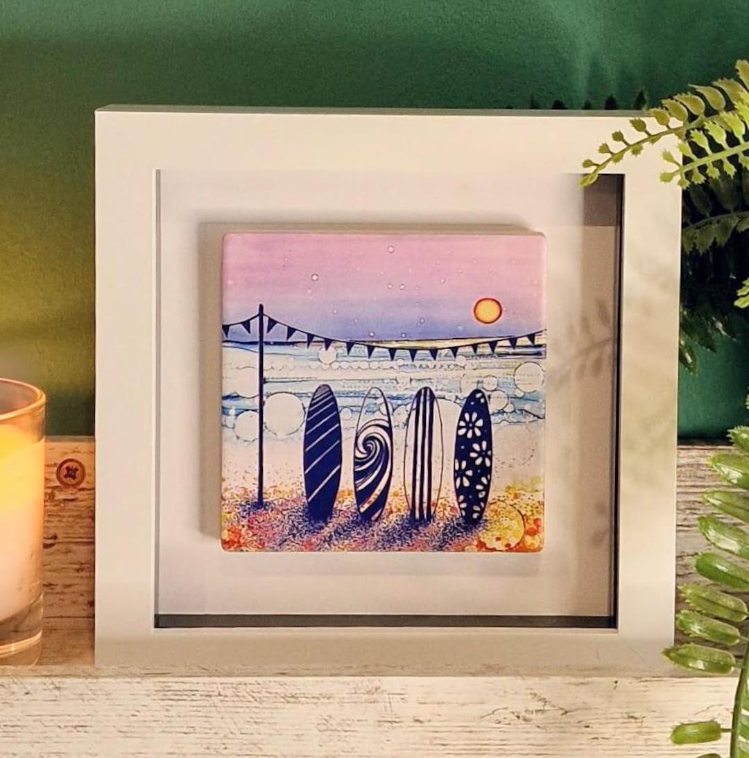 Paddleboard Wall Art Mini Framed Art Housewarming Birthday Gift Home ...