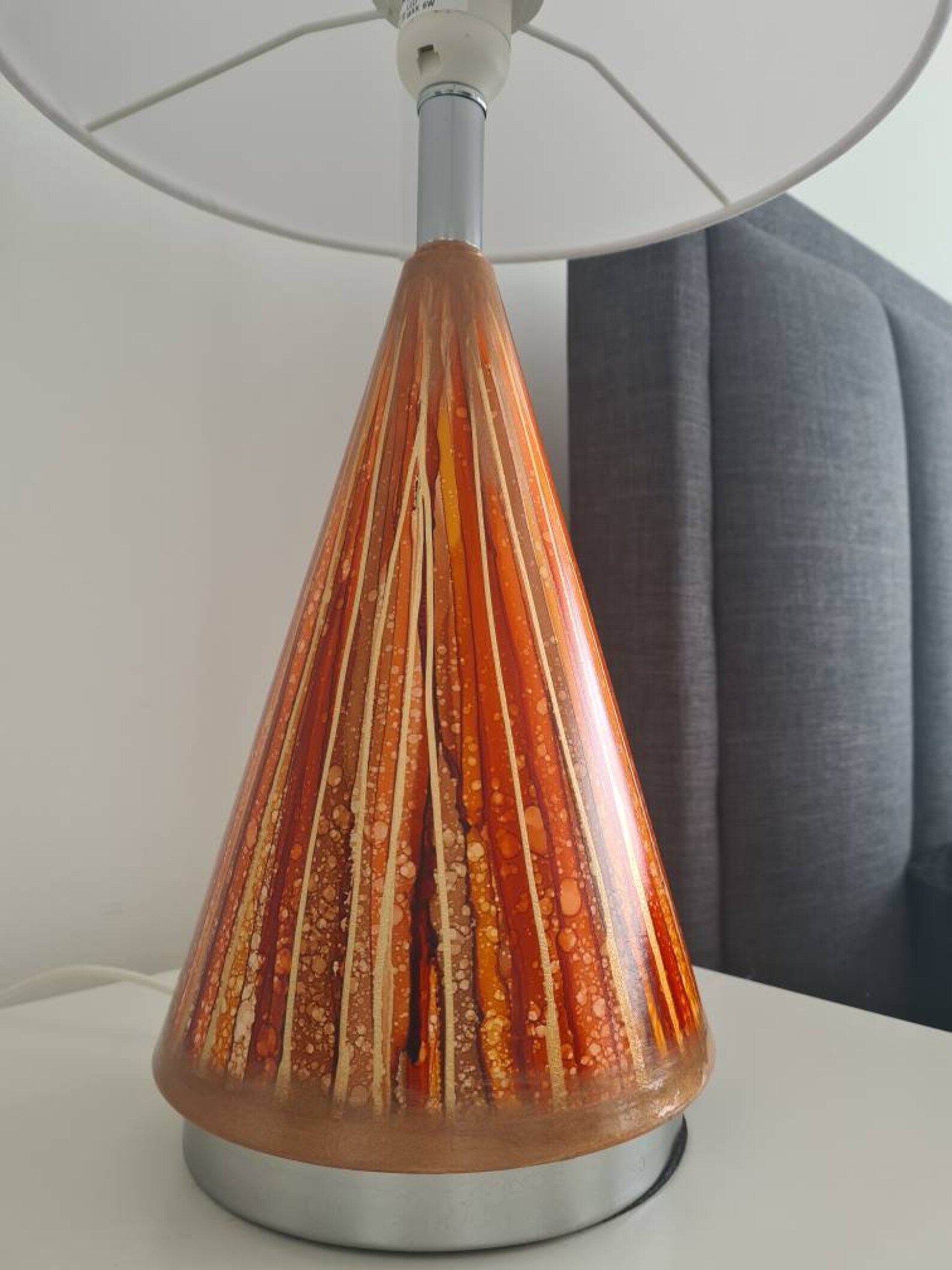 Hand Painted Table Lamp Ceramic Table Lamp Home Décor - Etsy UK