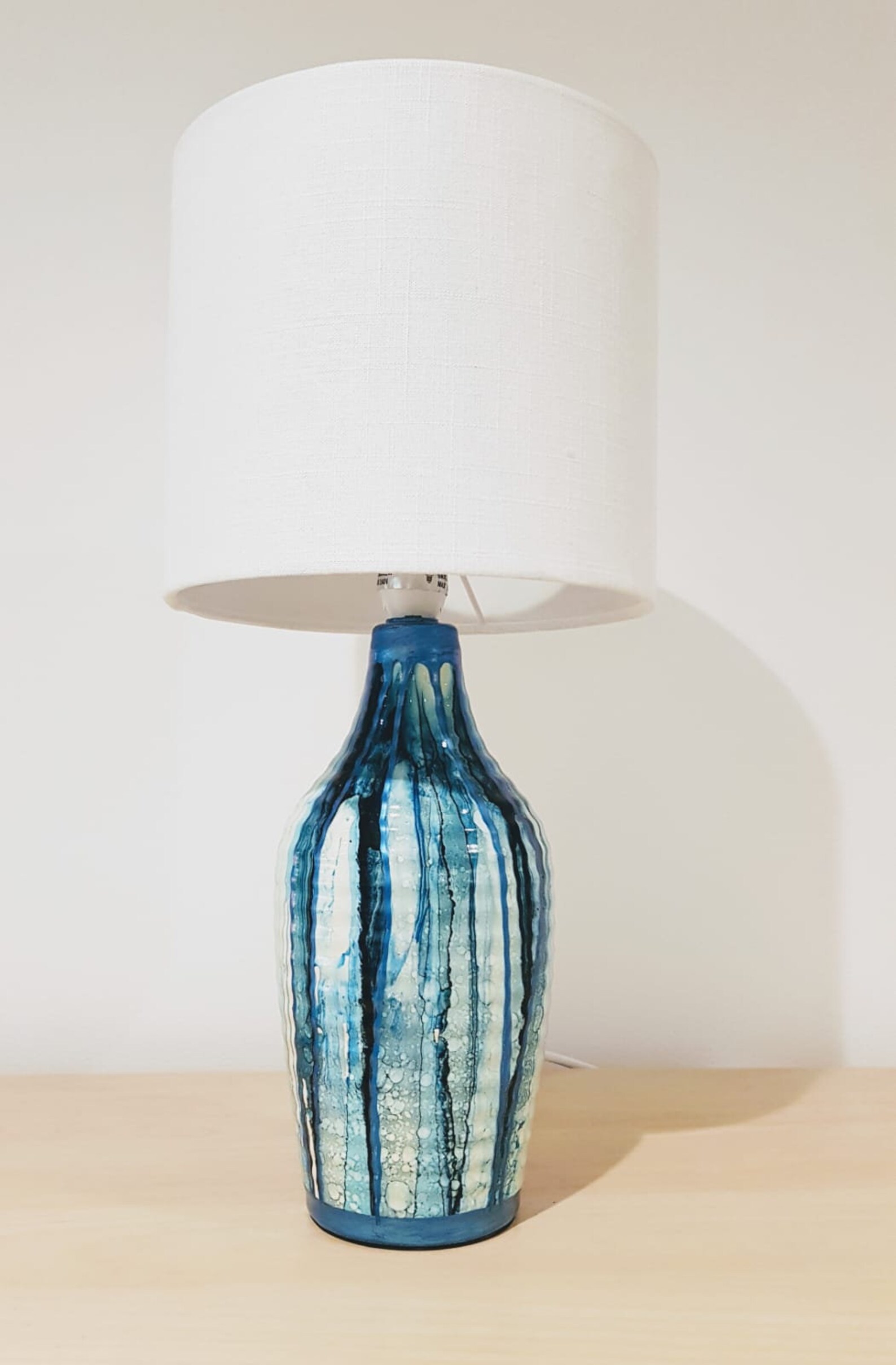 Hand Painted Table Lamp Ceramic Table Lamp Home Décor - Etsy