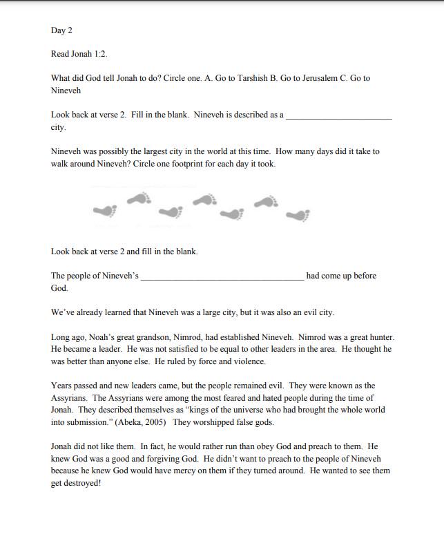 Bible Study for Preteens - Jonah - Etsy