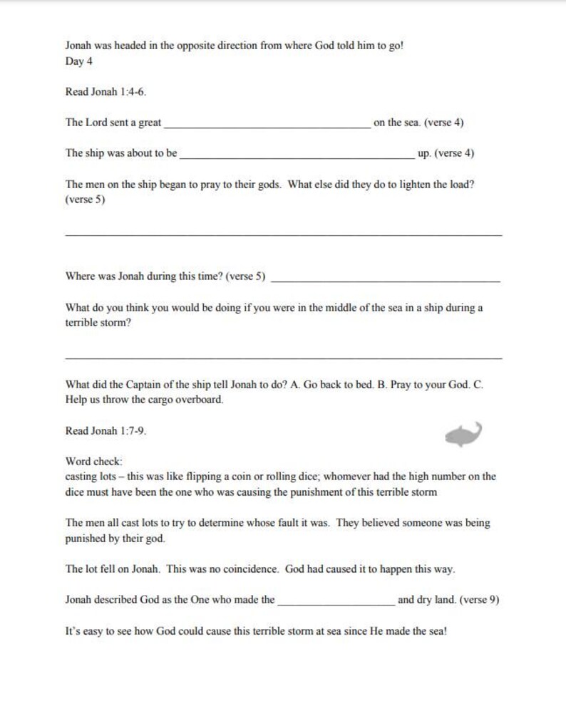 Bible Study for Preteens - Jonah - Etsy