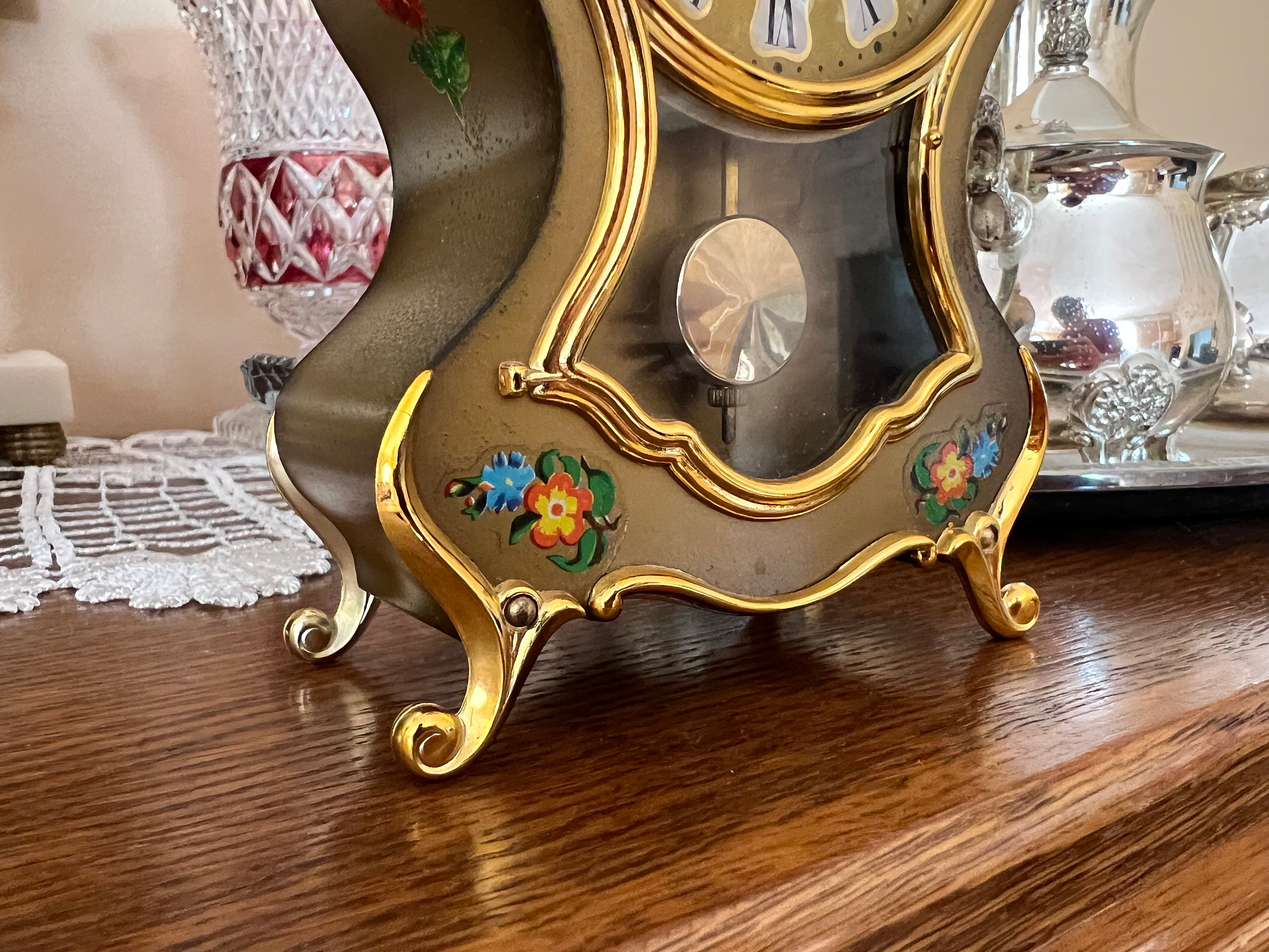 Schmid 8 Day Mantel Clock Vintage Antique - Etsy