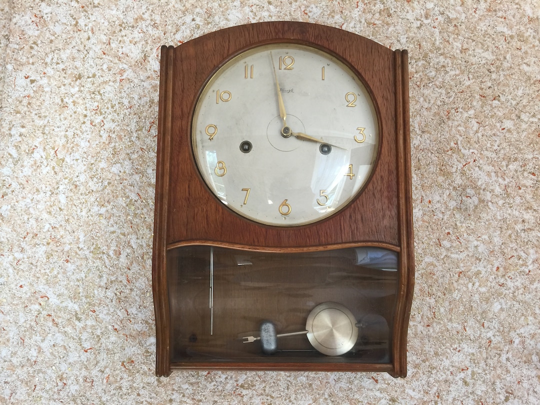 German Hanging Wall Clock KIENZLE Antique - Etsy