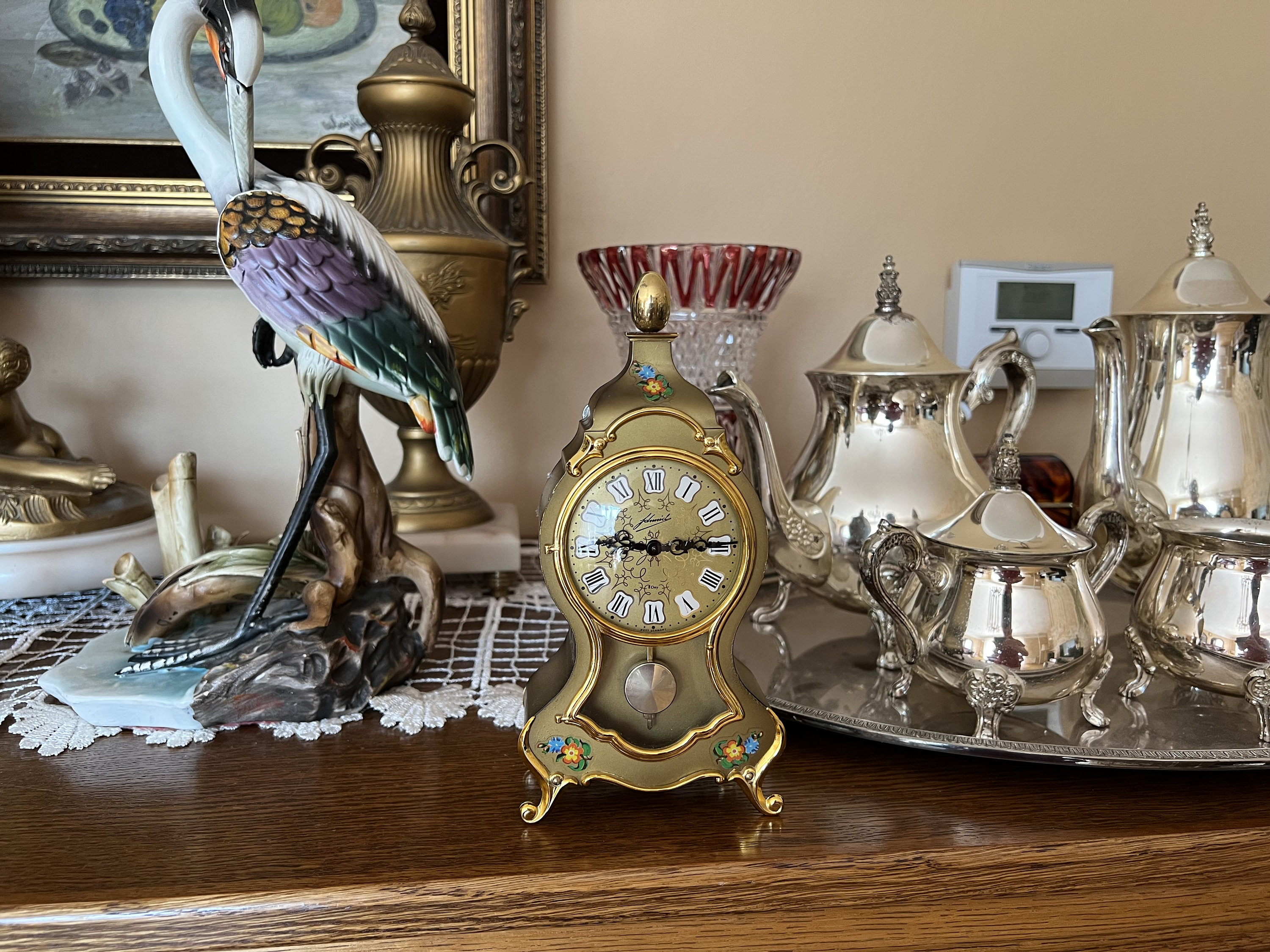 Schmid 8 Day Mantel Clock Vintage Antique - Etsy