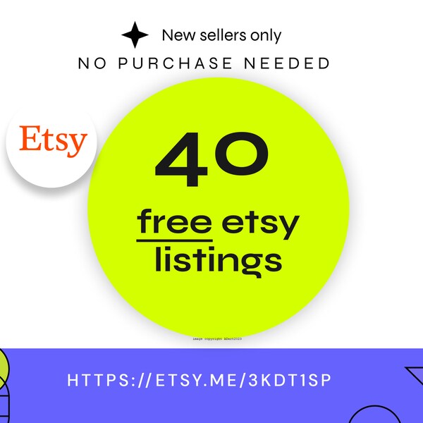 40 Listings Promo - Etsy