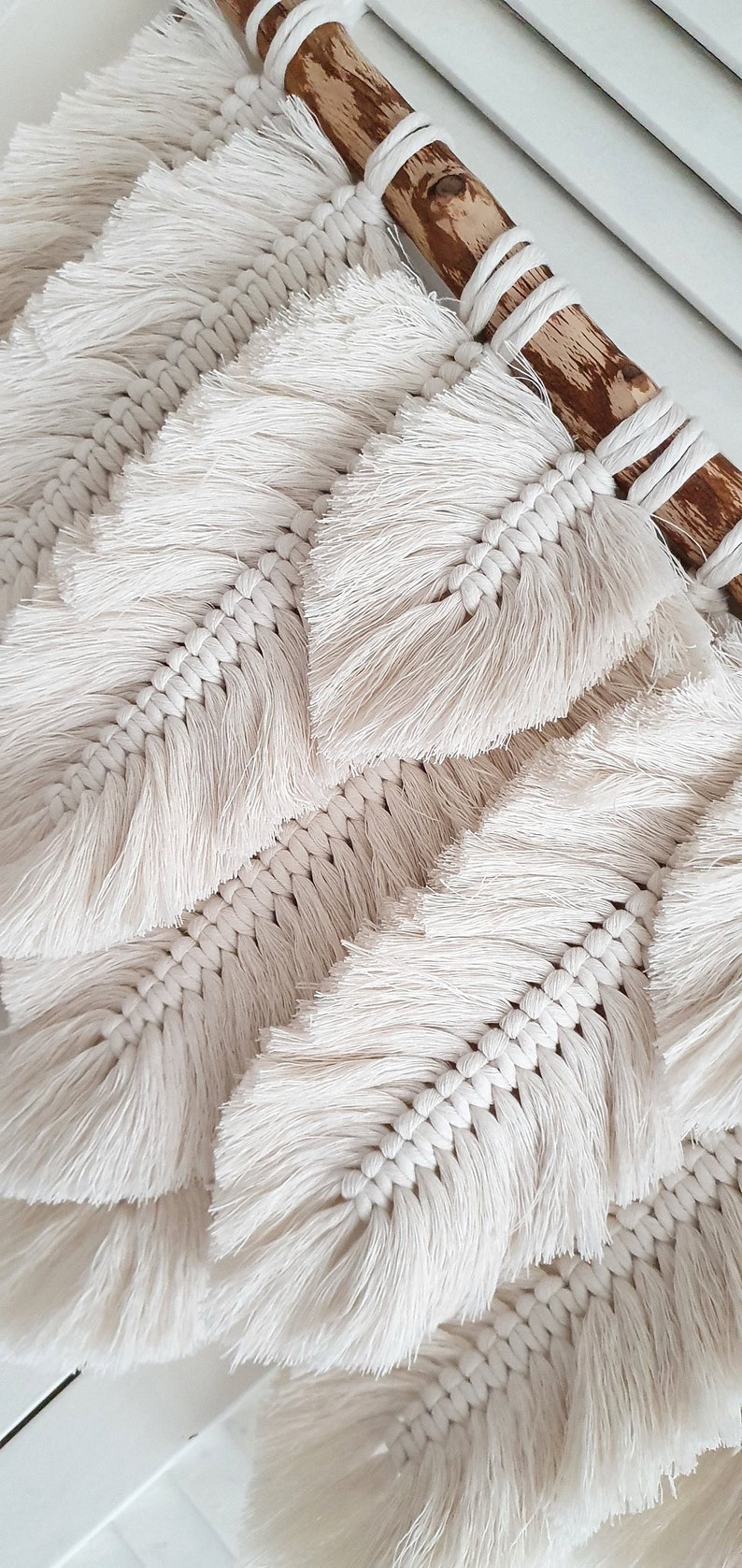 Large Feather Macrame Wall Hanging in Boho Style Macrame Wall - Etsy