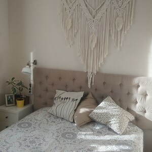 Large Macrame Wall Hanging for the Headboard of a Boho Style Bedroom ...