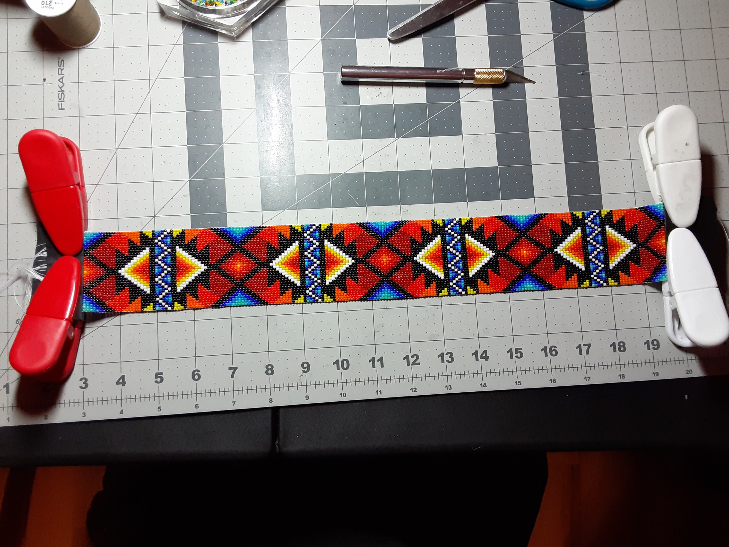 Native American Style Wide Band 1 Loomwork Pattern - Etsy