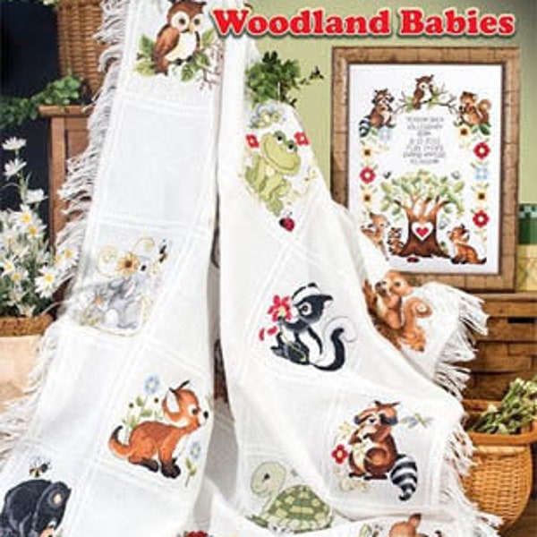 Woodland Babies Cross Stitch - Etsy
