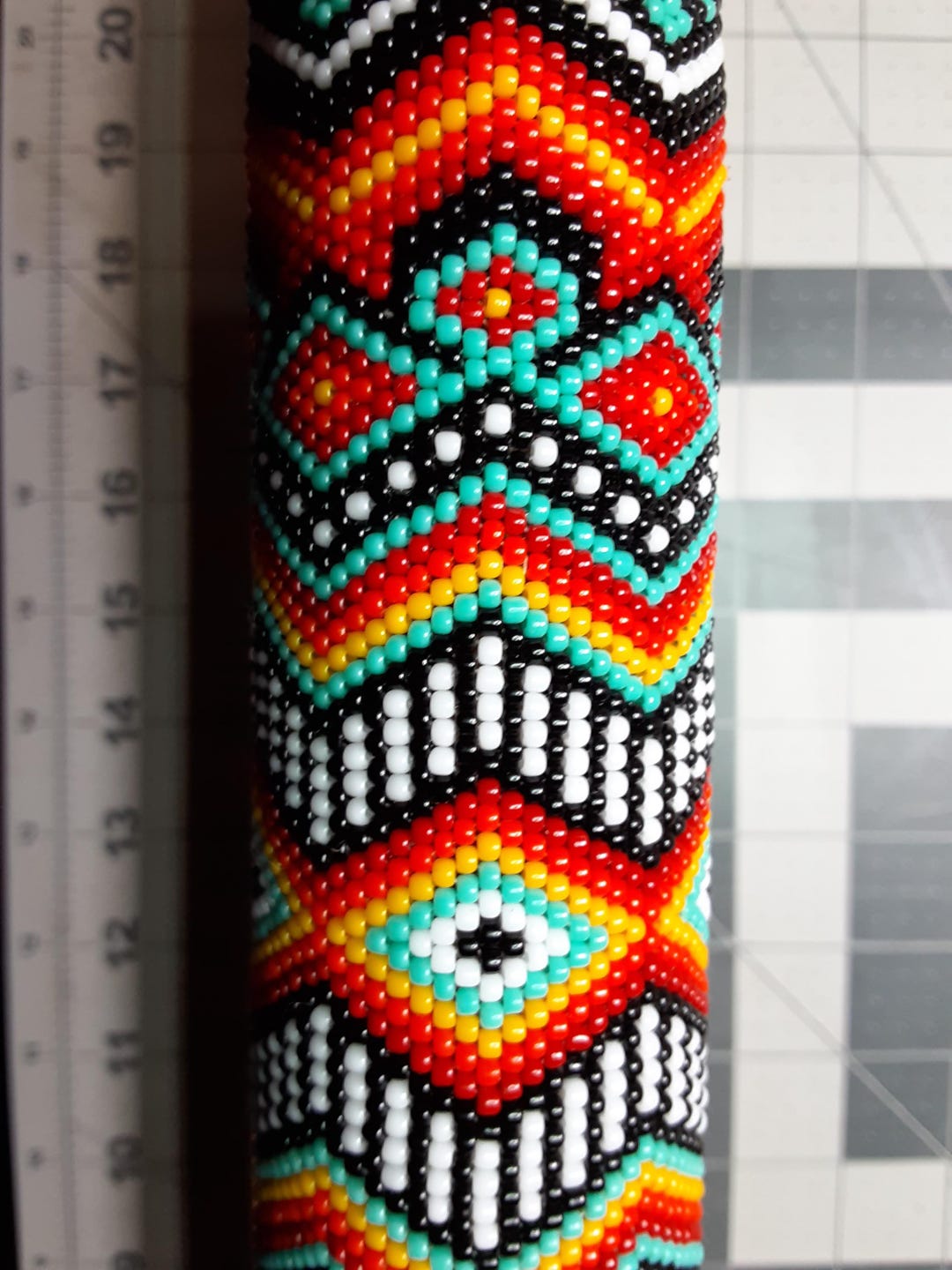 Native American Style 2 Beaded Walking Stick by Austinthreadcrafts - Etsy