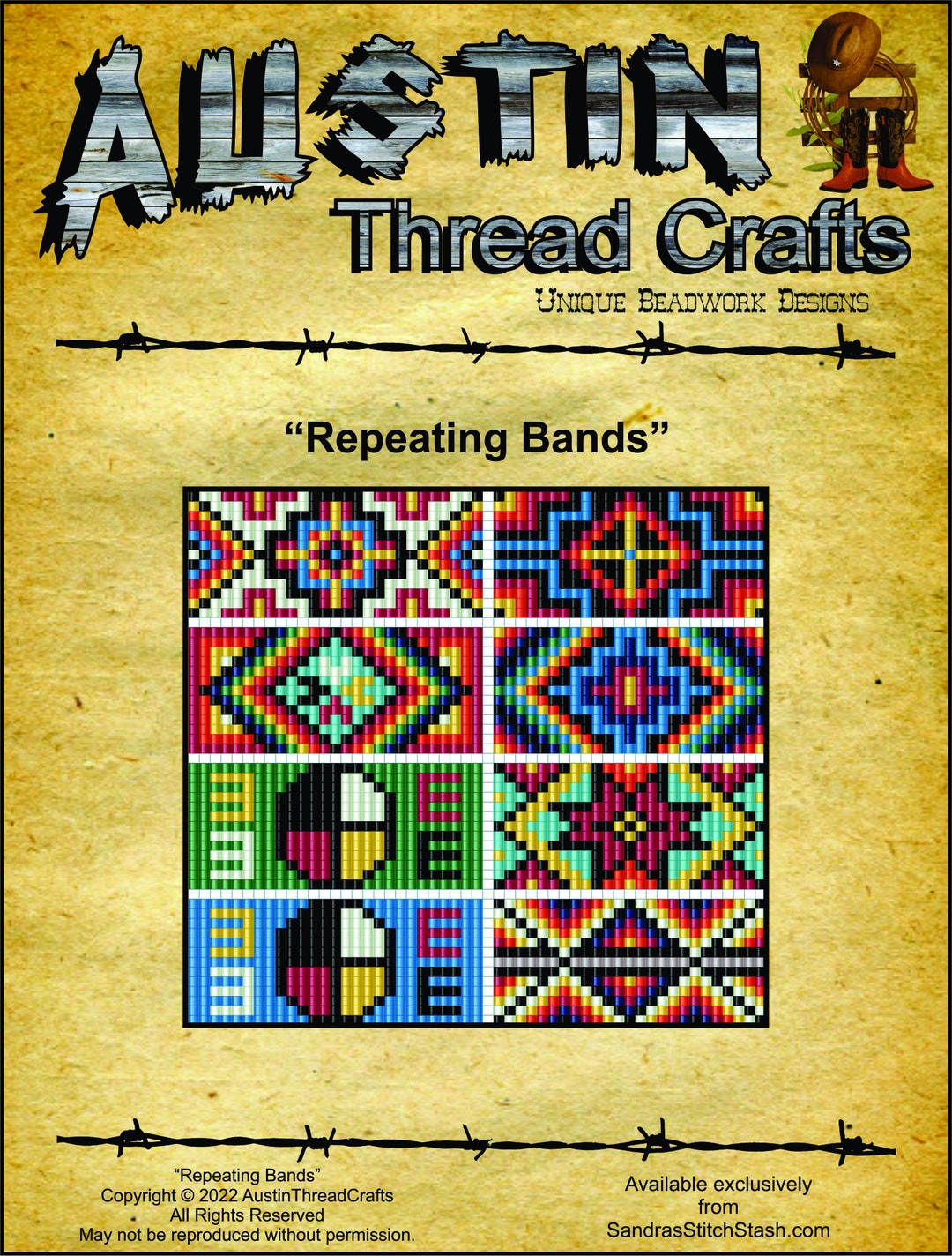 Native American Style Repeating Bands Loom Patterns - Etsy