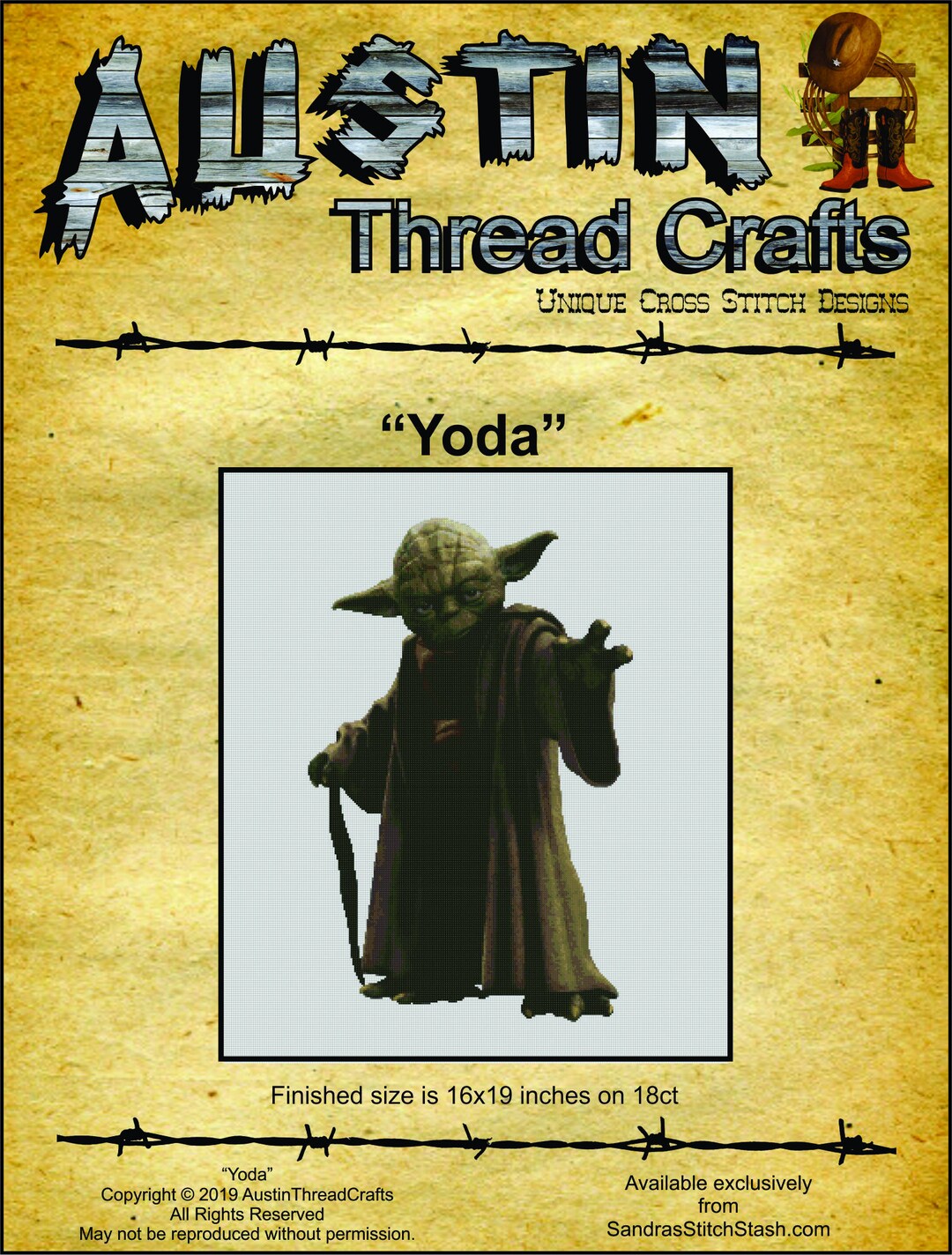 Yoda Cross Stitch Pattern - Etsy